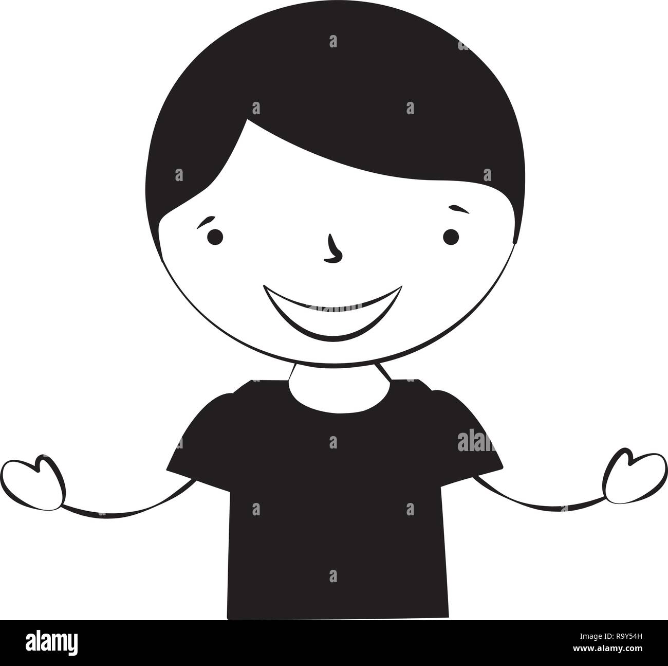 smiling young boy Stock Vector Image & Art - Alamy
