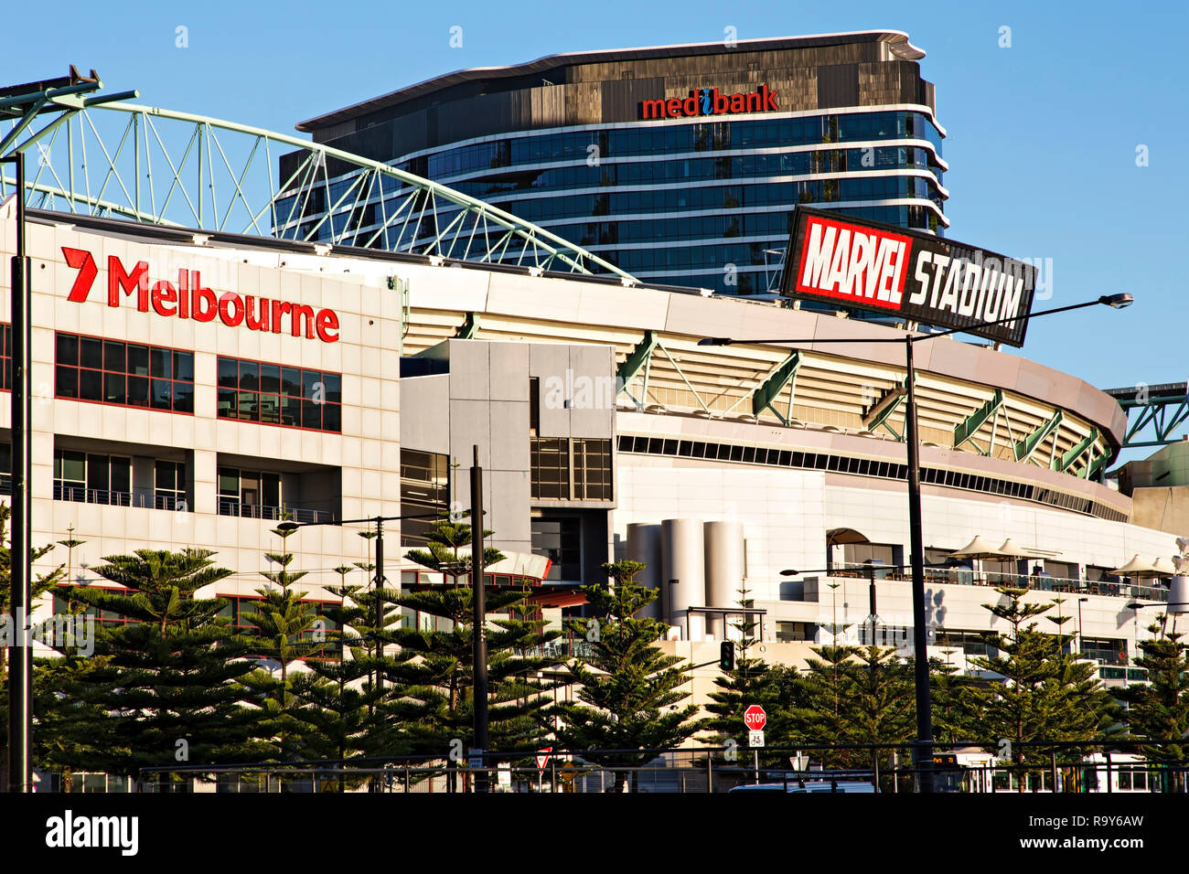 Marvel Stadium in Melbourne Docklands,Victoria Australia,was opened in ...