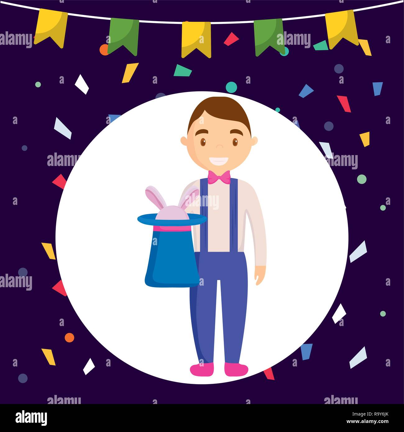 magincian circus avatar character vector illustration design Stock ...