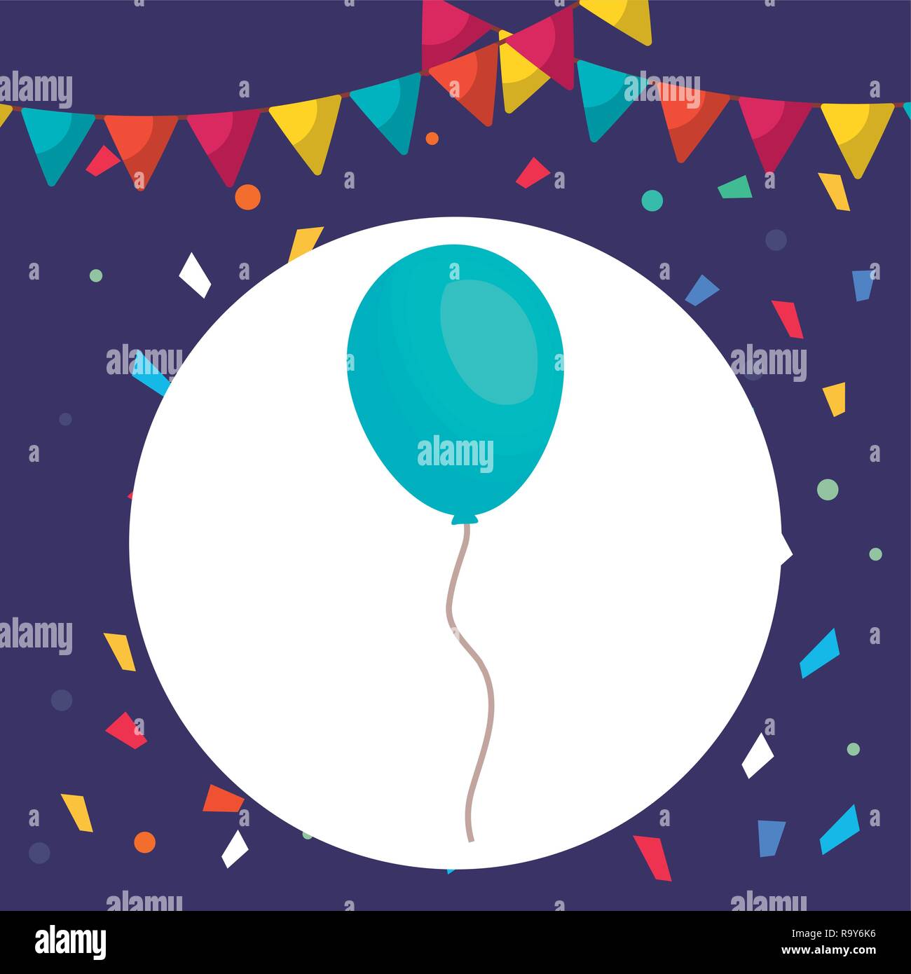 balloon helium floating icon vector illustration design Stock Vector ...