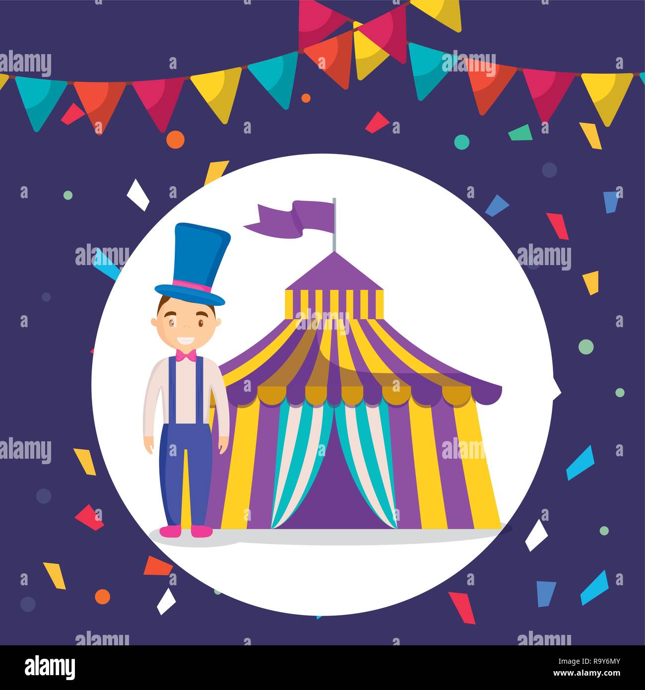 magincian circus avatar character vector illustration design Stock ...