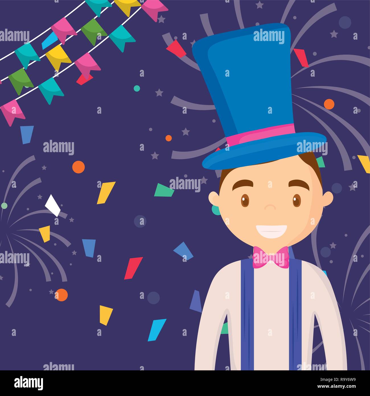 magincian circus avatar character vector illustration design Stock ...