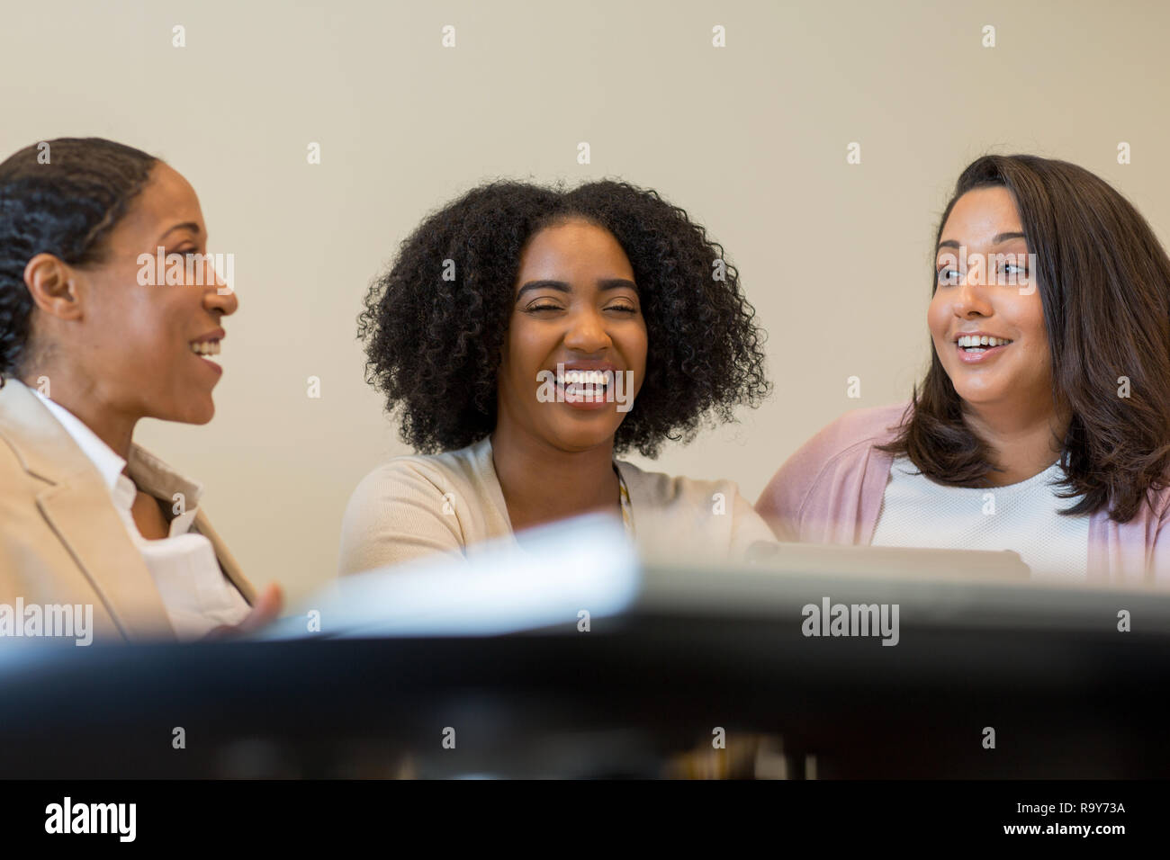 Multi ethnic group of women at work Stock Photo - Alamy
