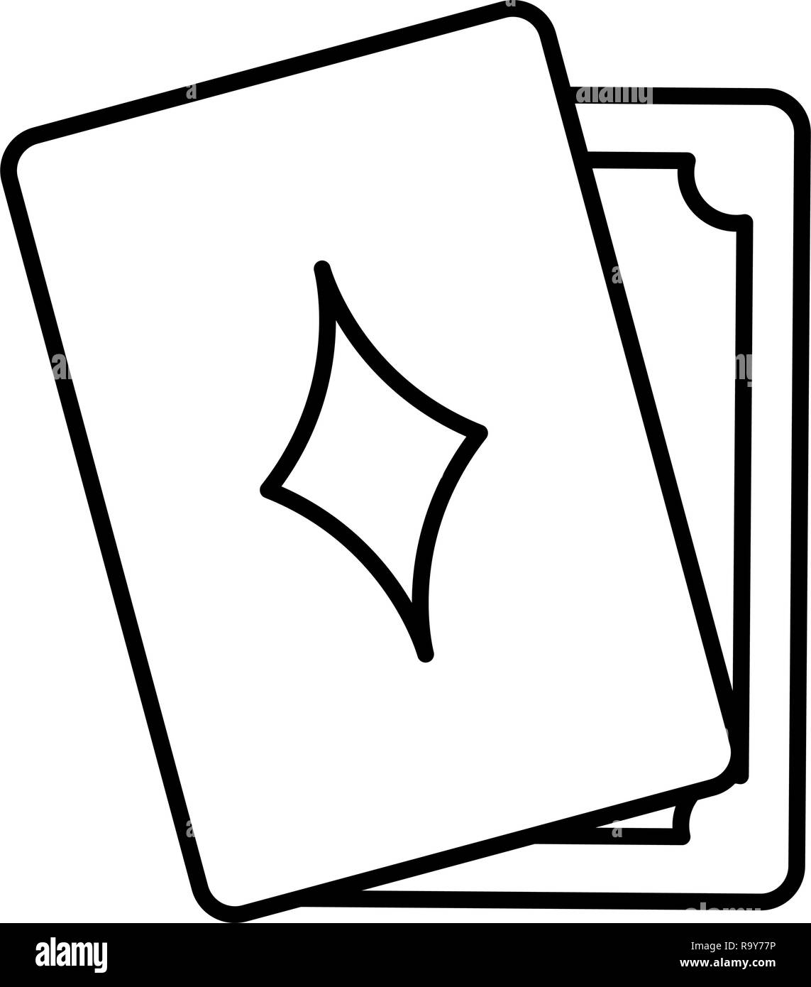 Gaming cards vector vectors Black and White Stock Photos & Images - Alamy