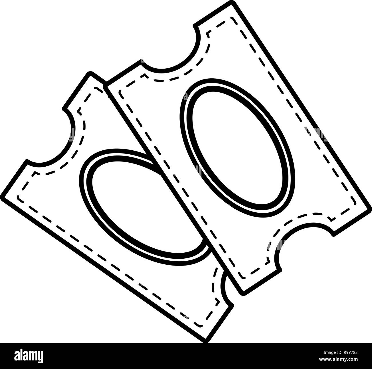 circus tickets isolated icons vector illustration design Stock Vector ...