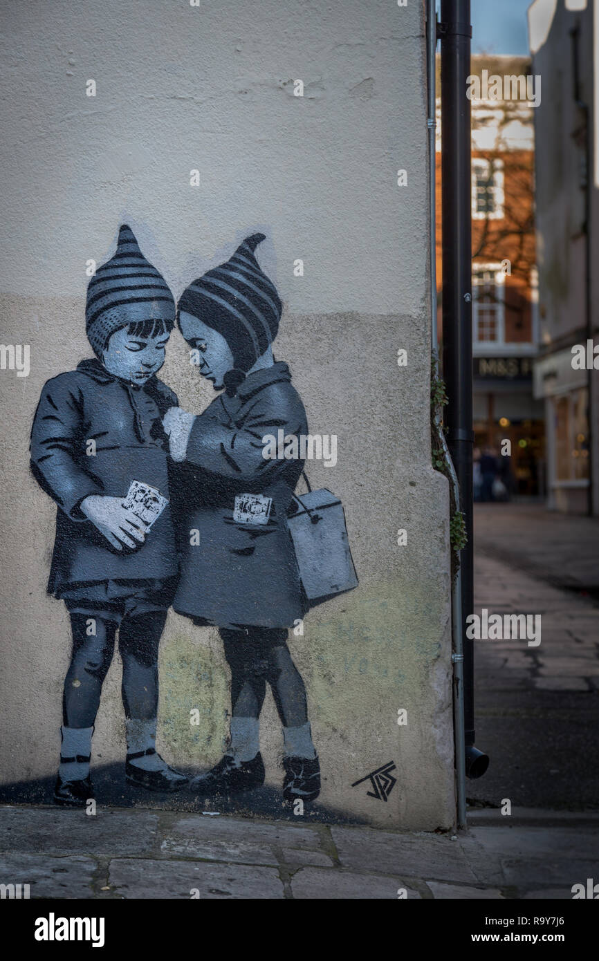 Big Deal graffiti in Chichester by JPS Stock Photo - Alamy