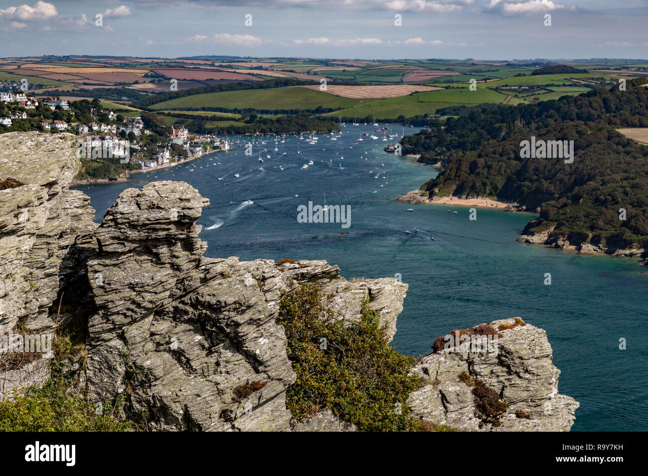 Kingsbridge estuary from salcombe hi-res stock photography and images ...