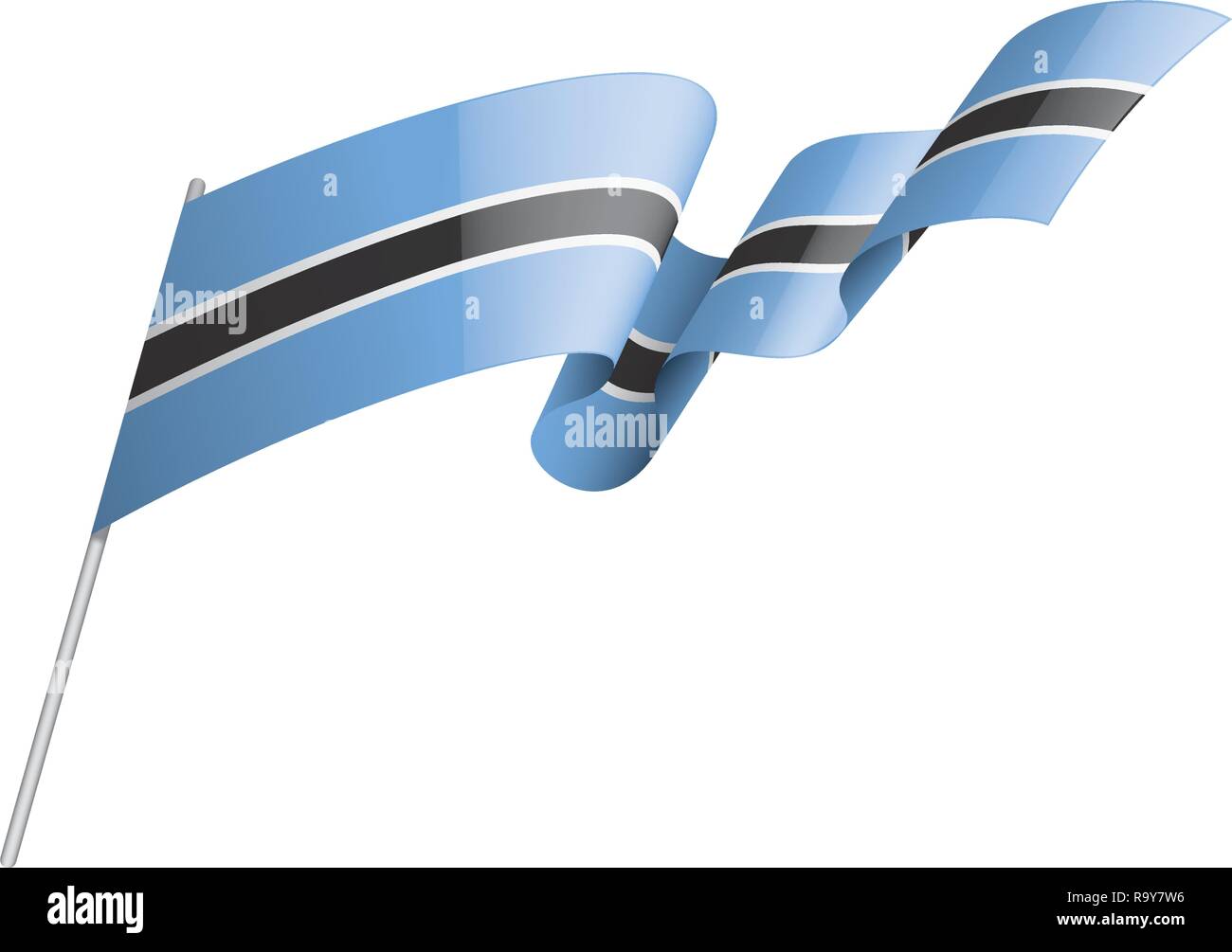 Botswana flag, vector illustration on a white background Stock Vector Image & Art - Alamy