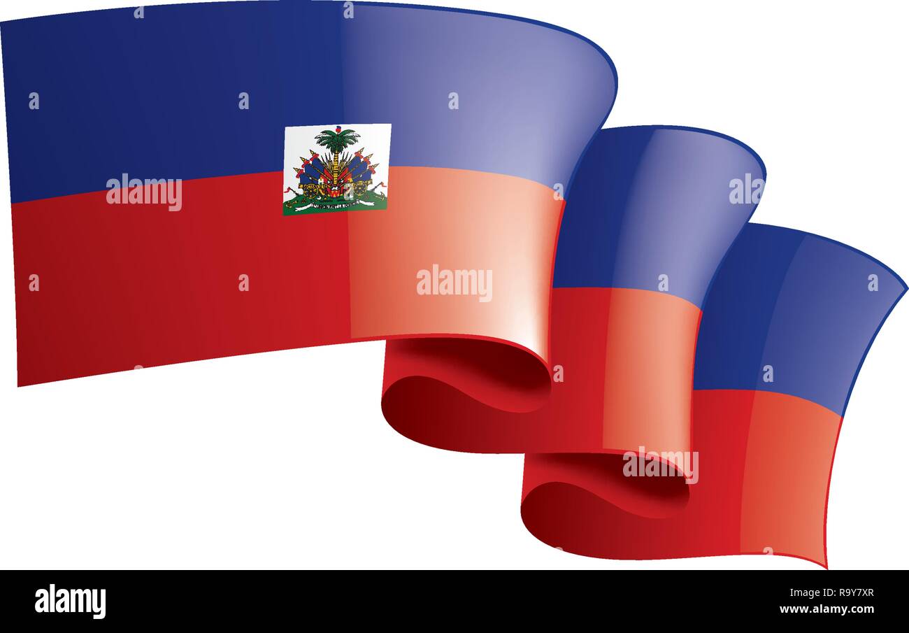 Haiti flag 3d illustration Stock Vector Images - Alamy