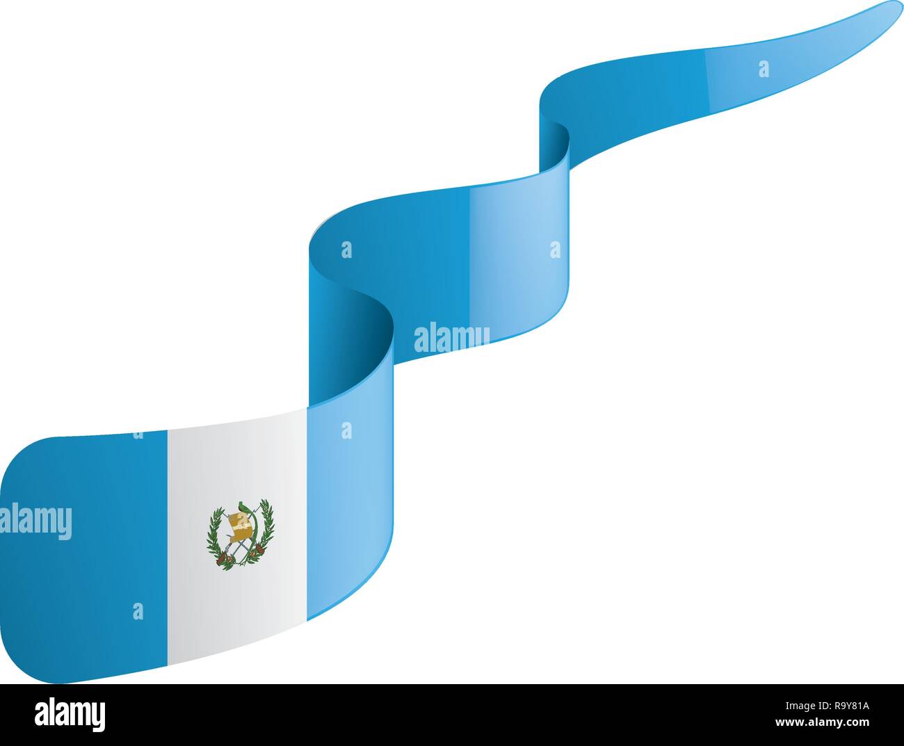 Guatemala flag, vector illustration on a white background Stock Vector ...