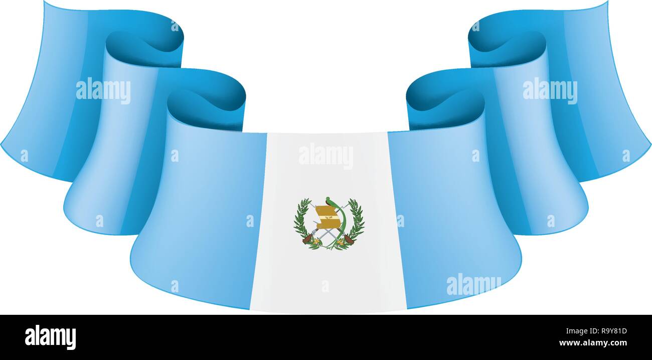 Guatemala flag, vector illustration on a white background Stock Vector ...