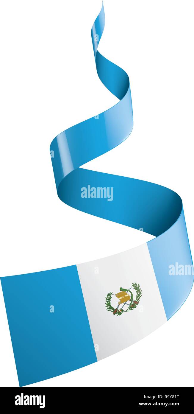 Guatemala flag, vector illustration on a white background Stock Vector ...