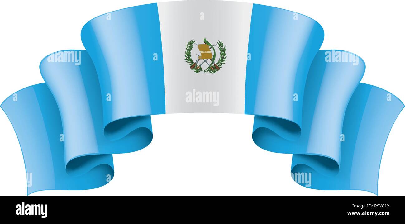 Guatemala flag, vector illustration on a white background Stock Vector ...