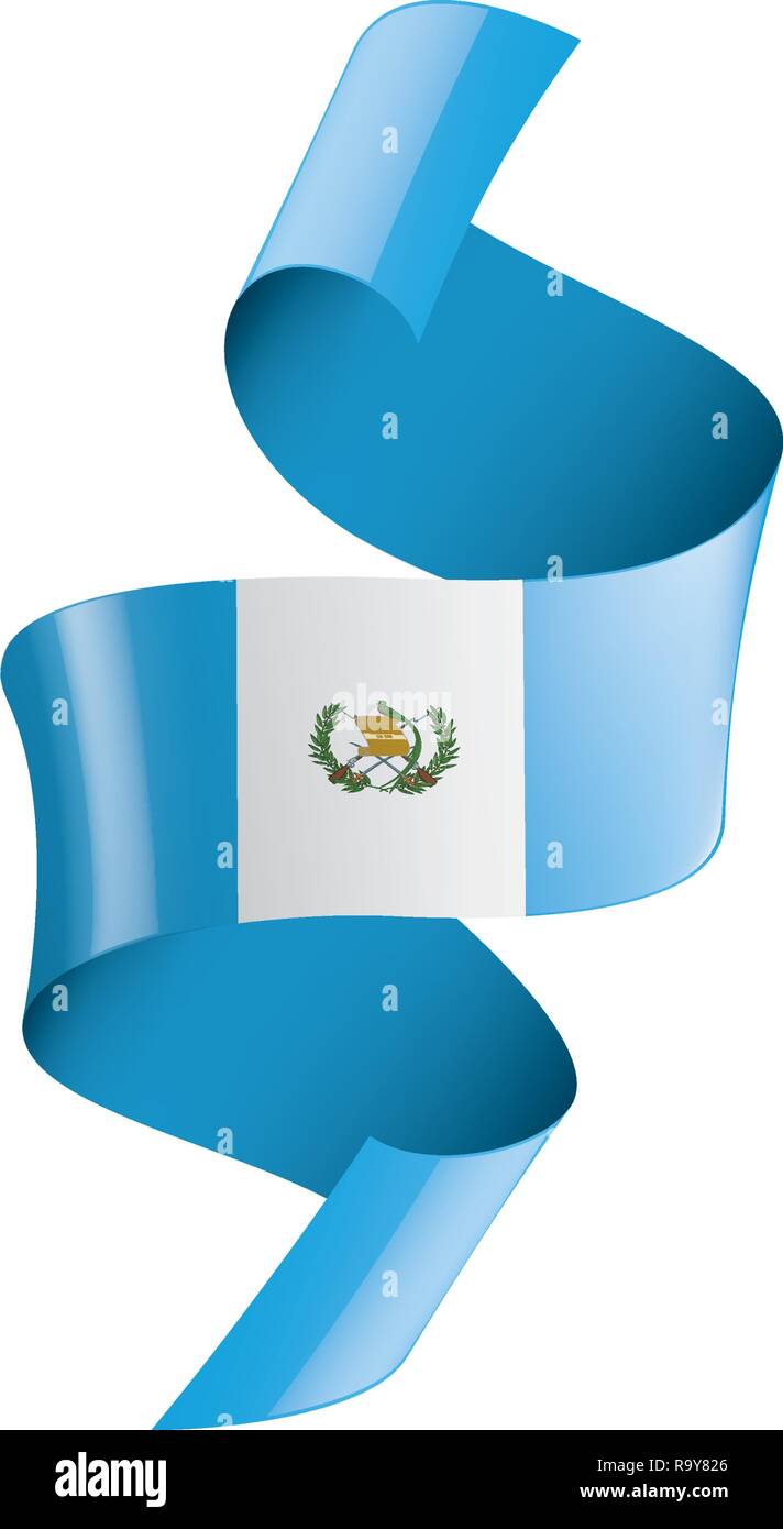 Guatemala flag, vector illustration on a white background Stock Vector ...