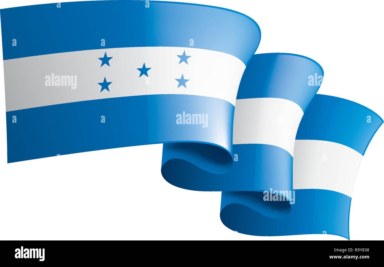 Honduras flag, vector illustration on a white background Stock Vector ...