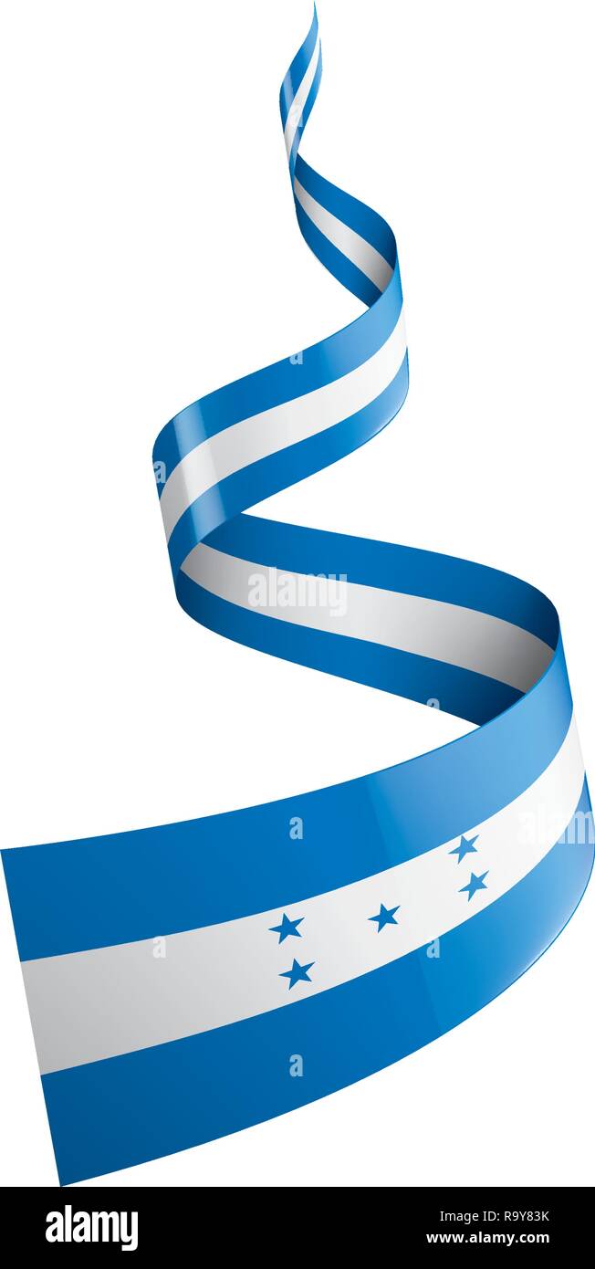 Honduras flag, vector illustration on a white background Stock Vector ...