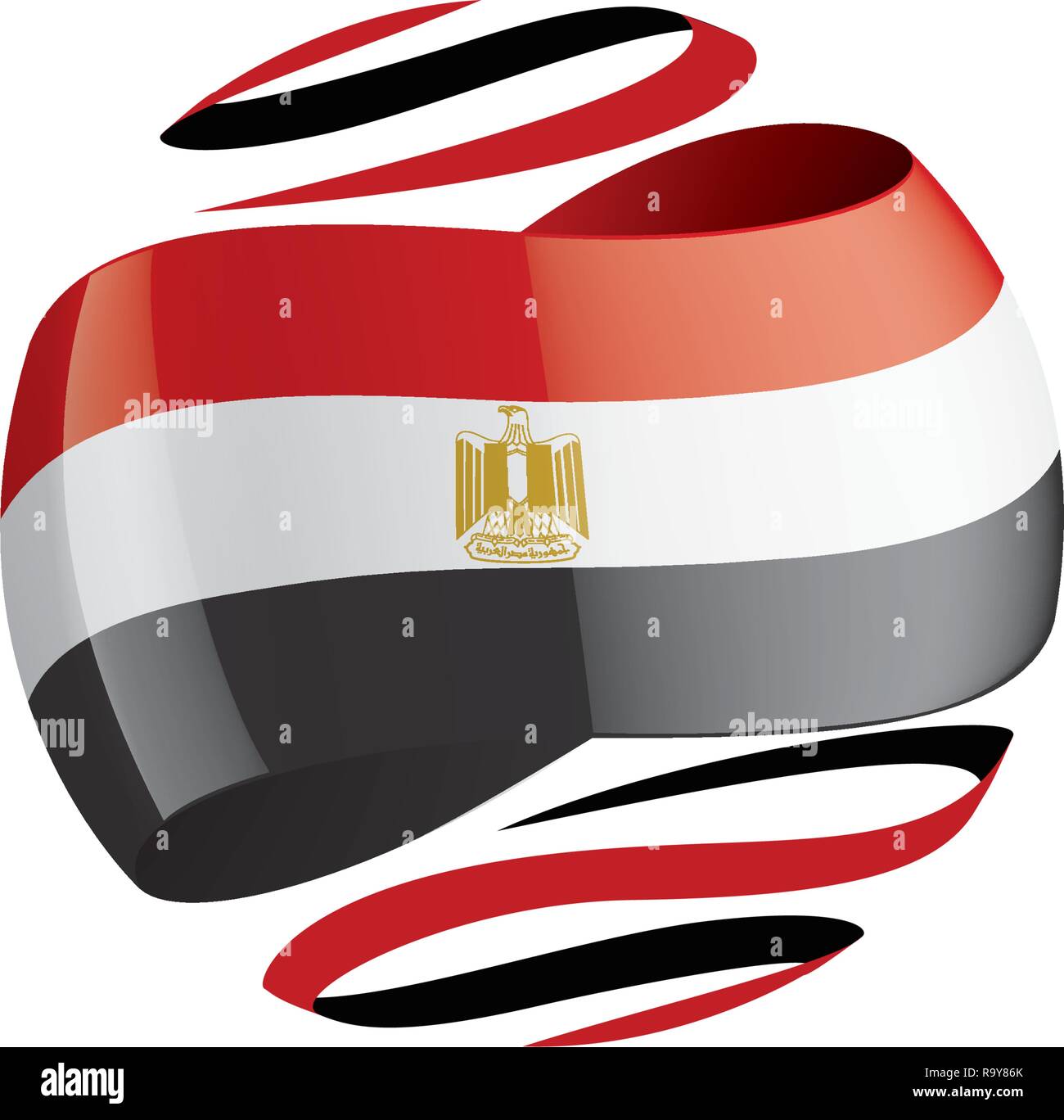 Egypt ribbon waving flag isolated hi-res stock photography and images ...