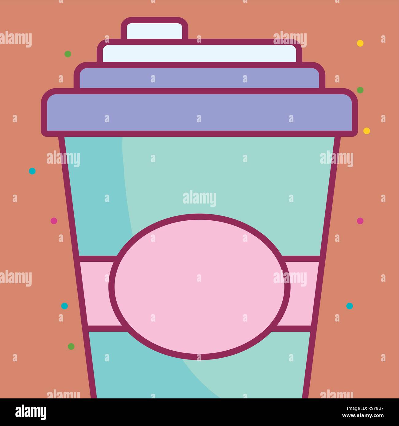 plastic cup container icon vector illustration design Stock Vector ...