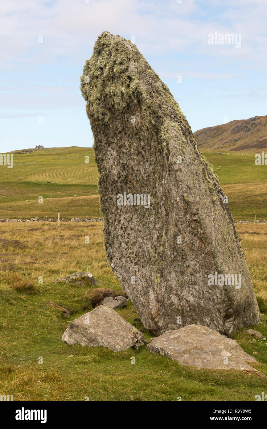 Bordastubble, Standing Stone, Unst, Shetland Stock Photo - Alamy