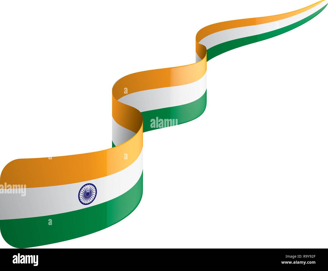 India flag waving on wind Stock Vector Images - Alamy