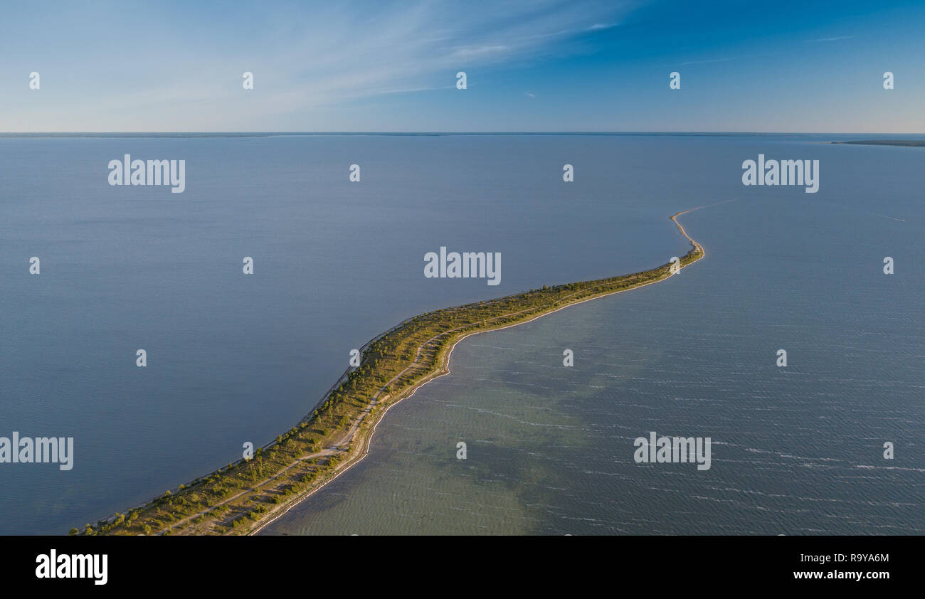 Spit of Hiiumaa island in Estonia. Baltic sea Stock Photo - Alamy