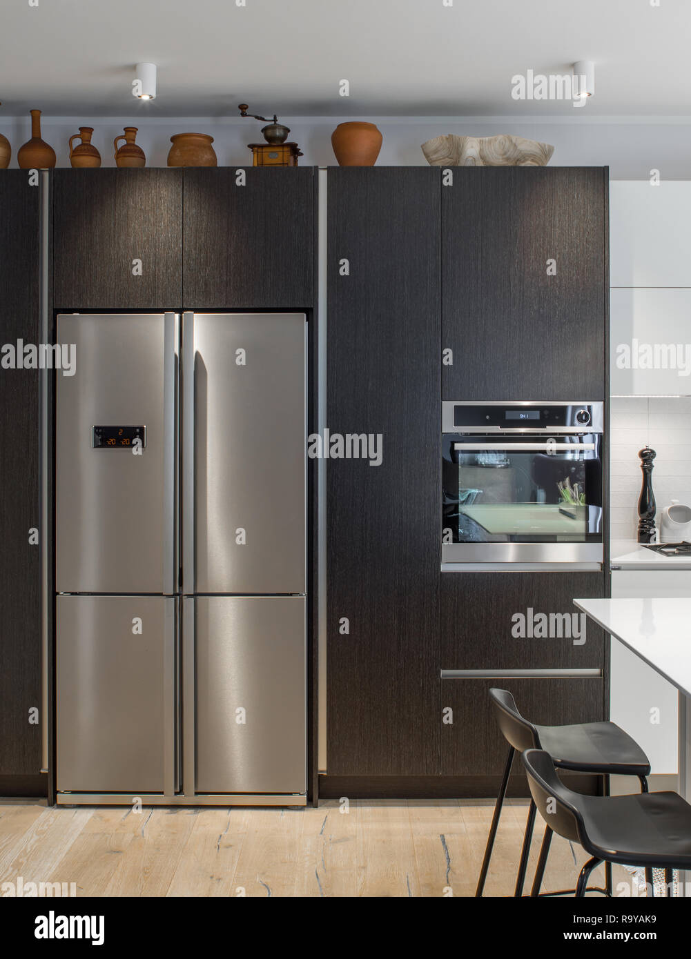 Kitchen in the house. Modern interior. Domestic things Stock Photo - Alamy