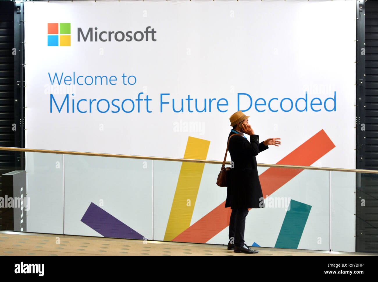 Microsoft Future Decoded 2018 event, ExCel London Stock Photo - Alamy