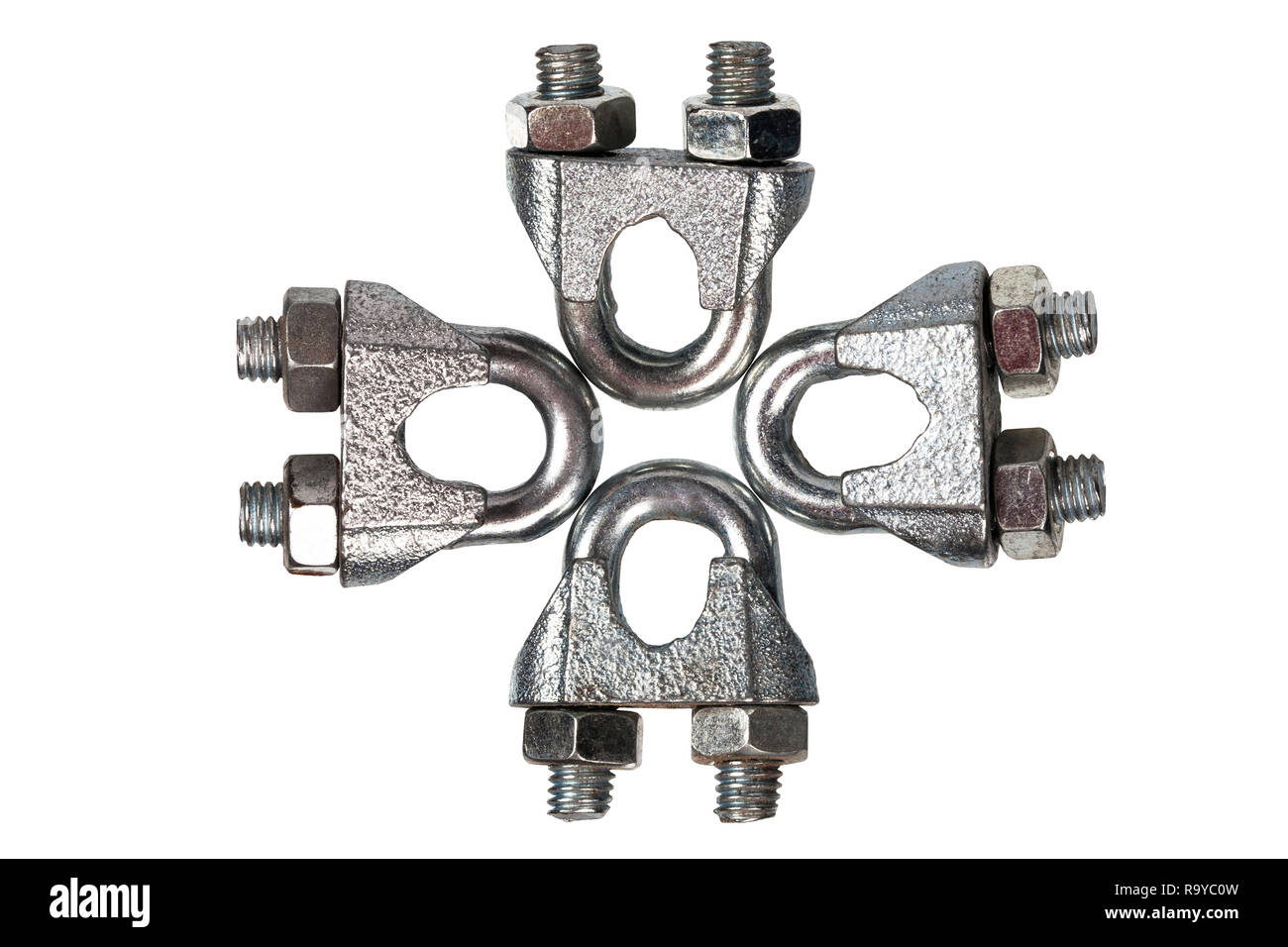 Wire grip lock isolated on white background Stock Photo - Alamy