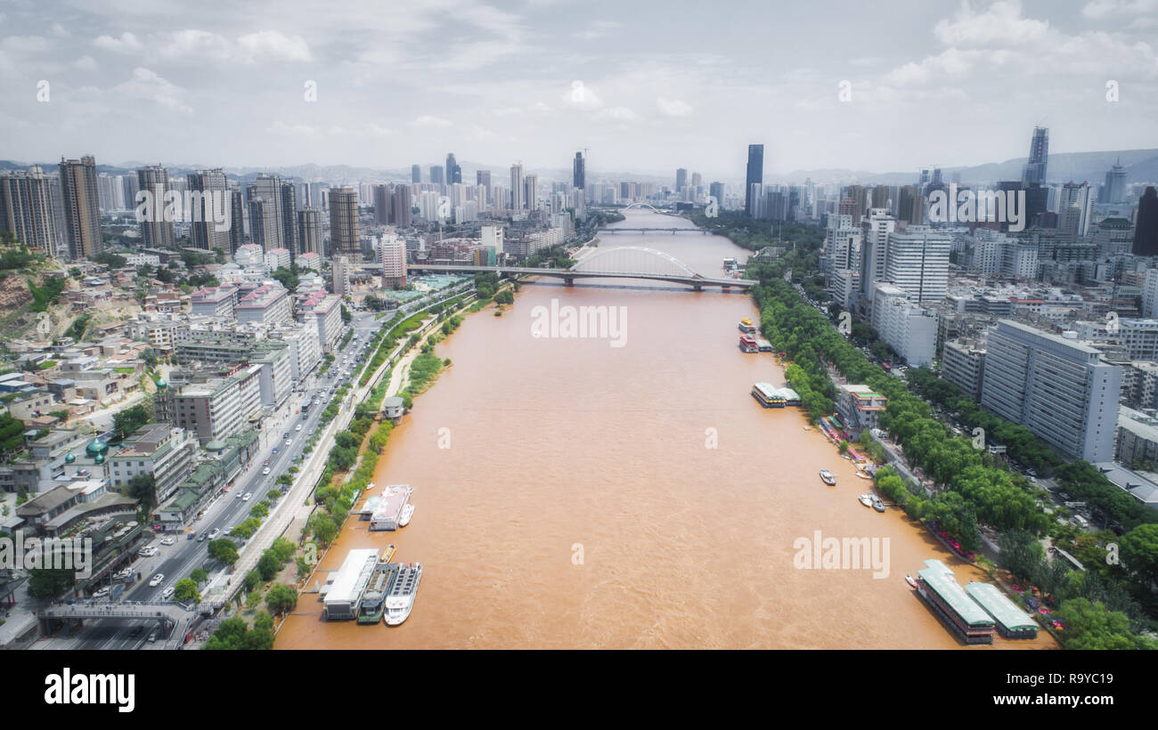 Aerial photography lanzhou hi-res stock photography and images - Alamy