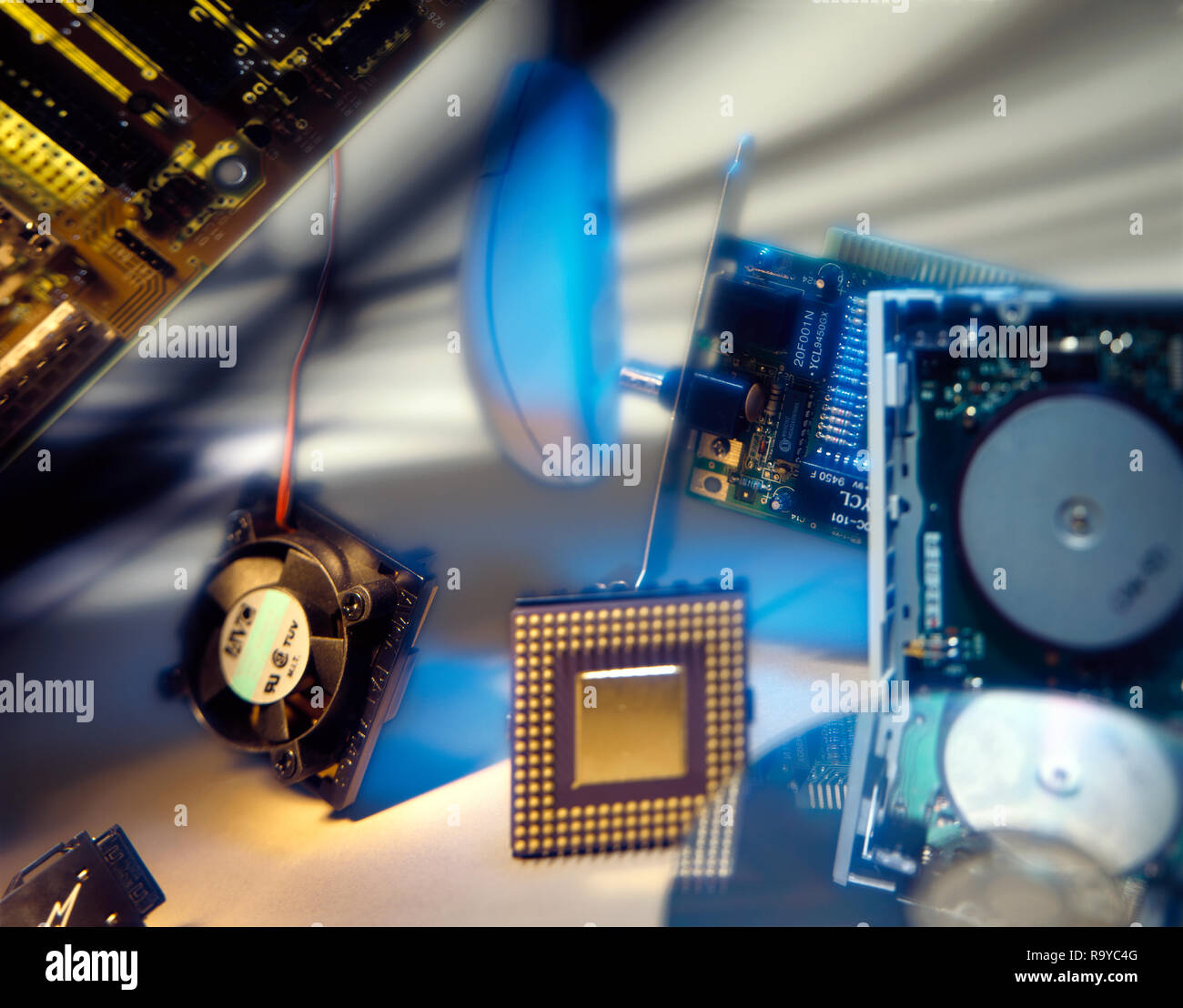 STILL LIFE OF COMPUTER PARTS & PERIPHERALS Stock Photo - Alamy