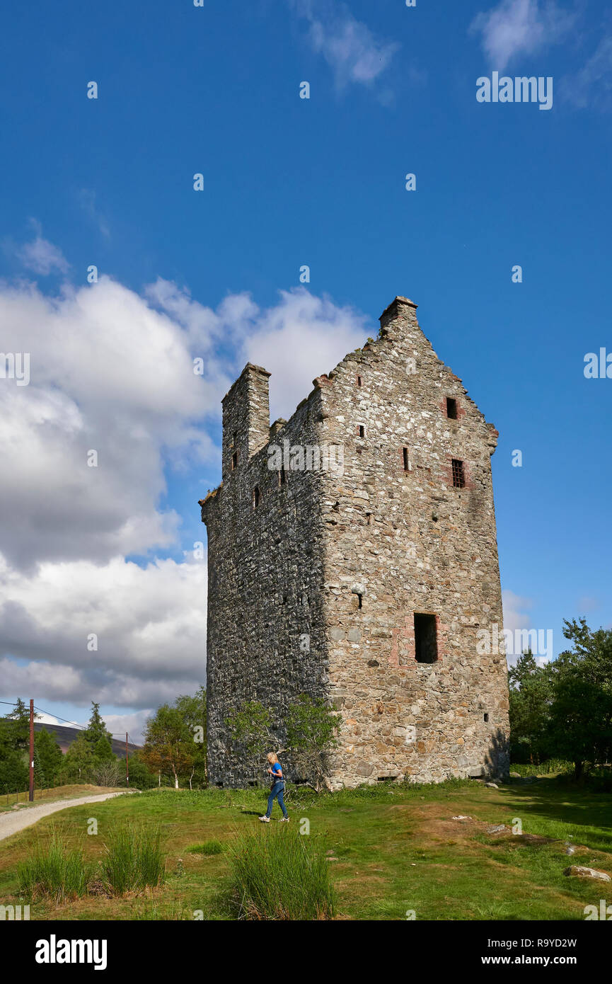 The Tall House Castle of Invermark standing at the junction of Glen ...