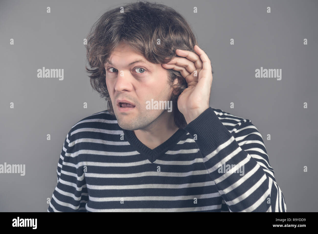 Deaf man hi-res stock photography and images - Alamy