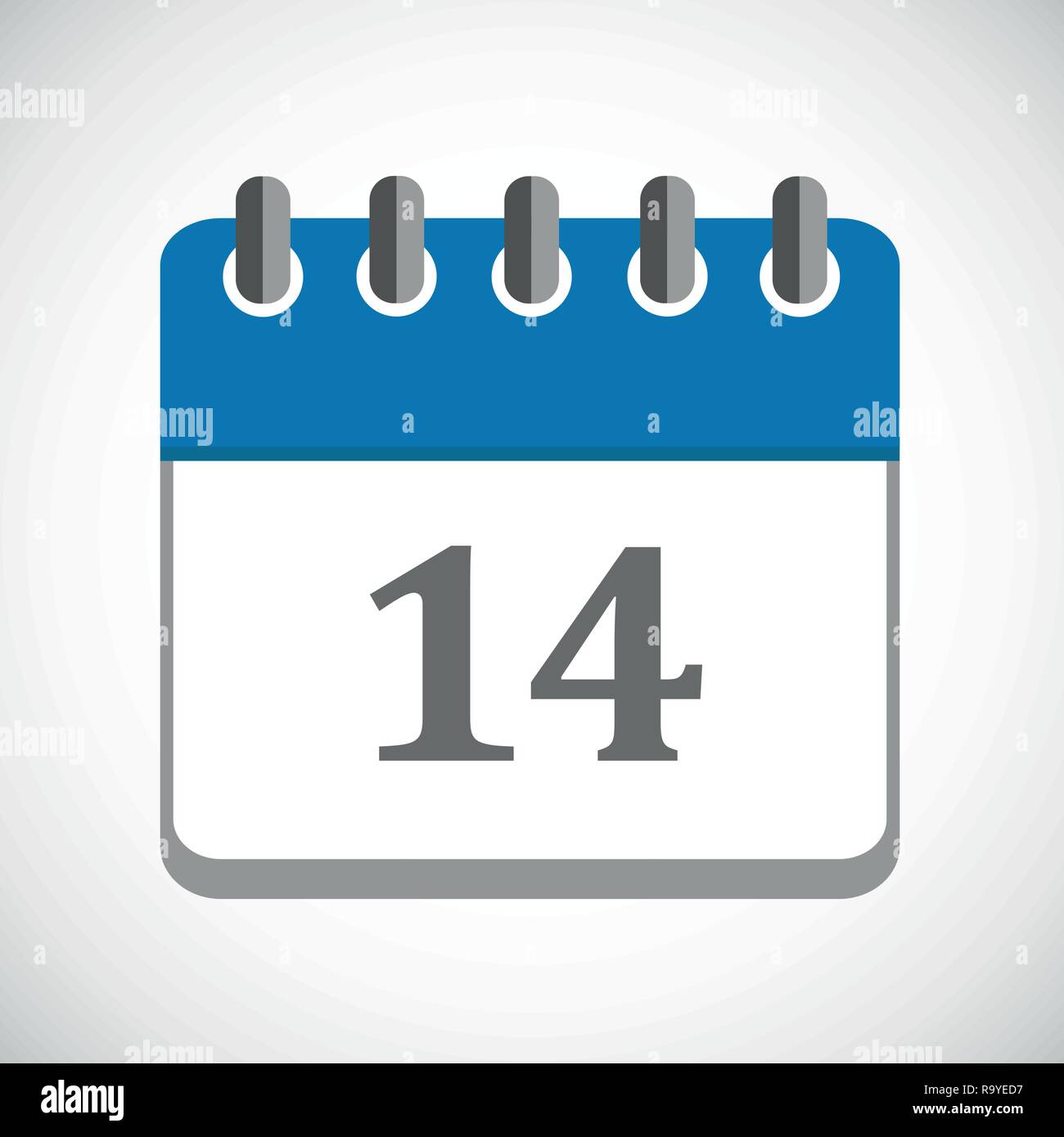 February 14, calendar Stock Vector Images - Alamy