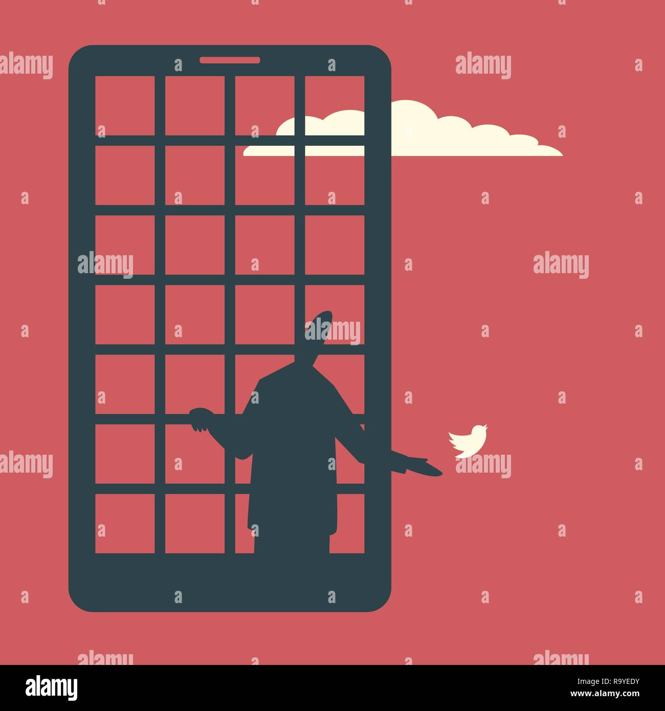 Let one person Stock Vector Images - Alamy