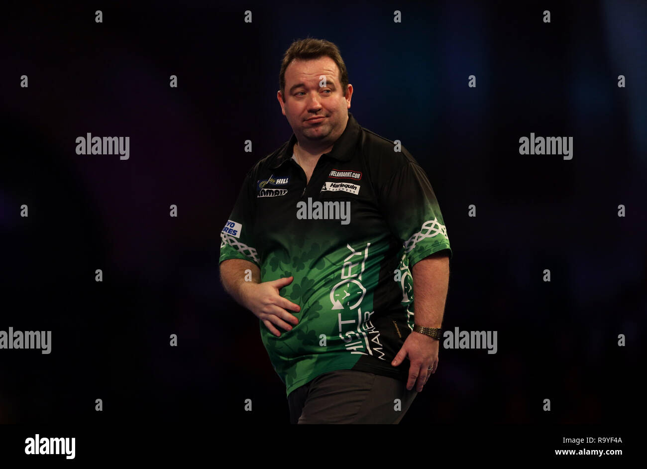 Brendan Dolan reacting during day fourteen of the William Hill World ...