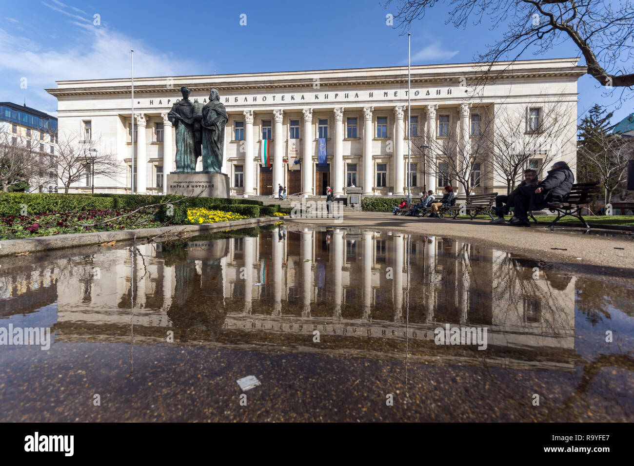 SOFIA, BULGARIA - MARCH 17, 2018: Building of National Library St ...