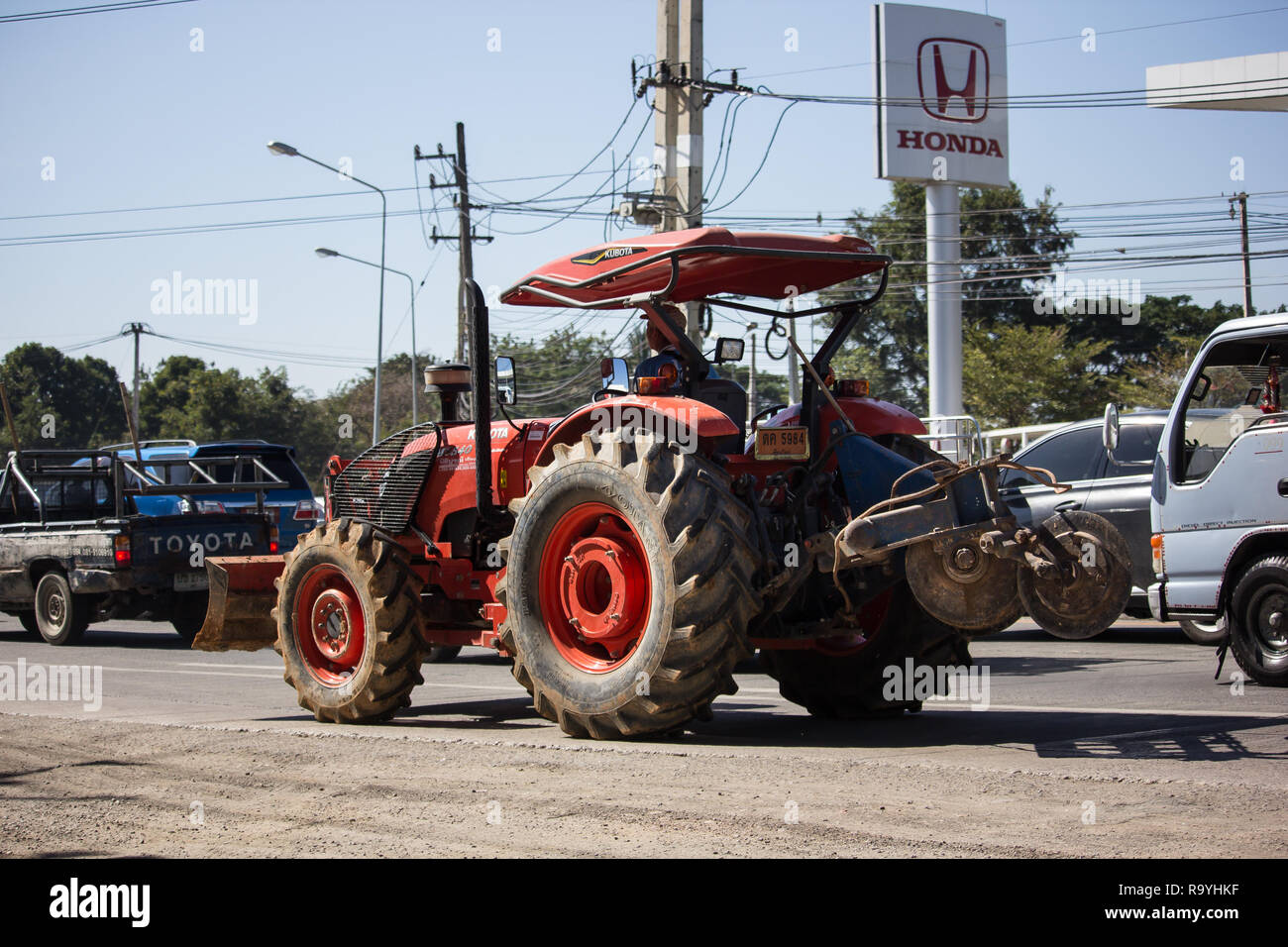 Chiangmai, Thailand - December 24 2018: Private Kubota Tractor, Kubota ...