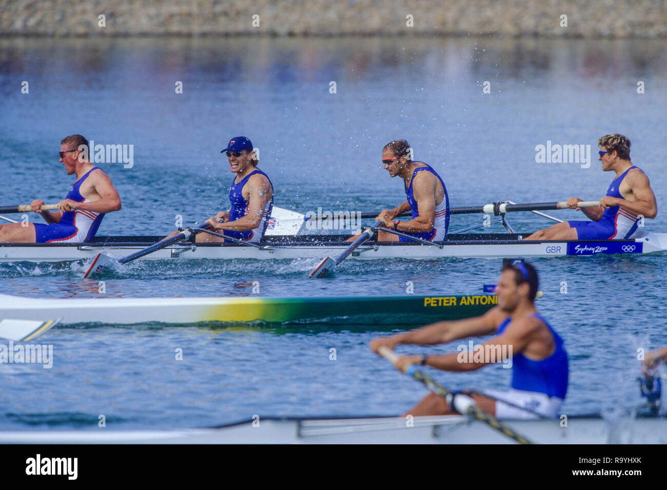 Sydney, AUSTRALIA, GBR M4-, Gold Medalist in the Men's four, Bow, James ...