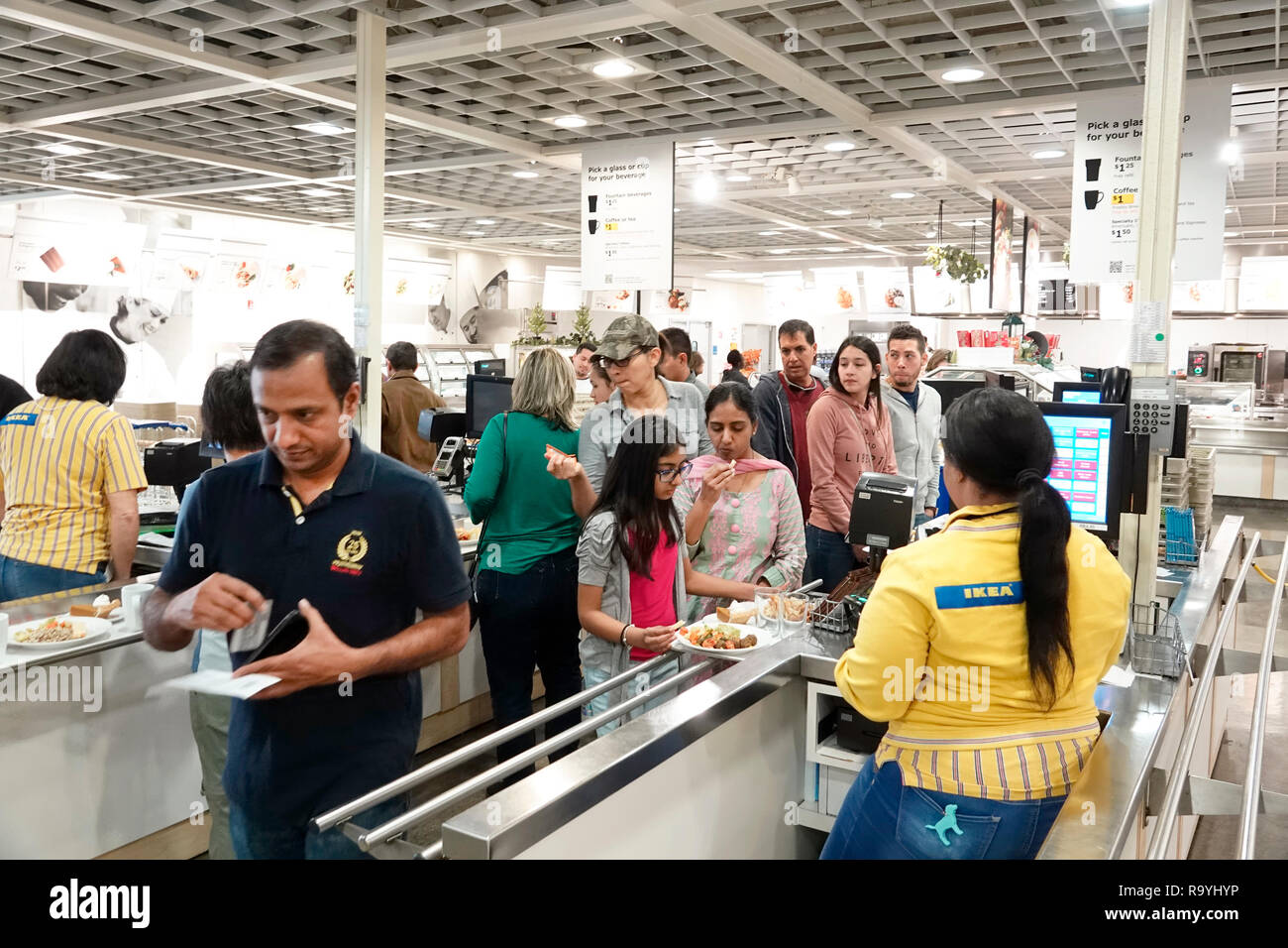 Fort Ft. Lauderdale Florida,Sunrise,IKEA,cafeteria check out cashier ...
