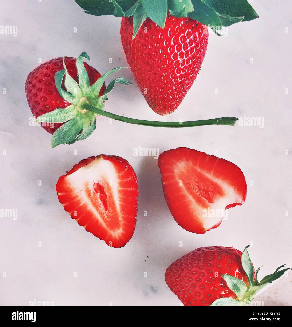 strawberries from the garden - fresh fruits and healthy eating styled ...