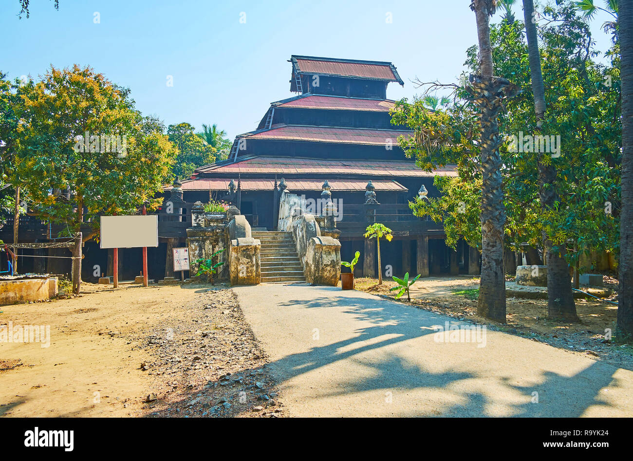 Historic Bagaya Monastery is one of the central landmarks of Ava (Inwa ...