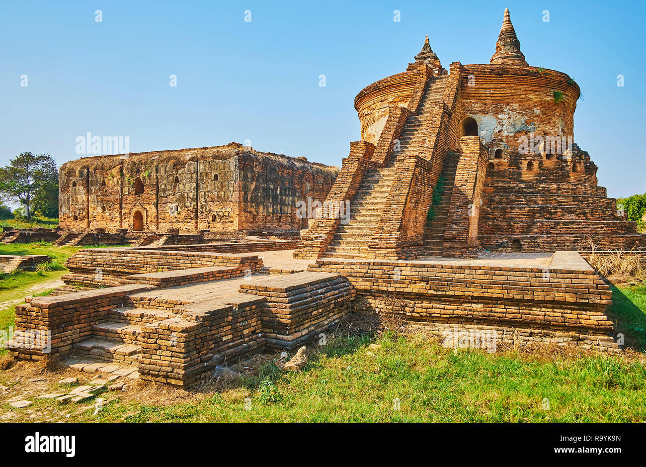 The archaeological site in Ava includes such unique architectural ...