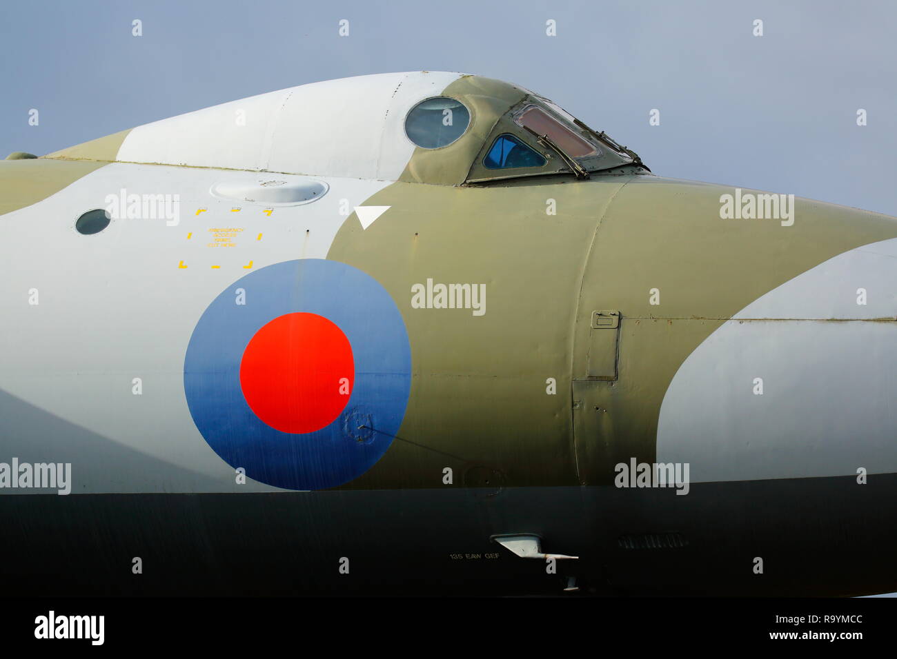 Avro Vulcan Bomber XM607 which was used in the cold war and now rests ...