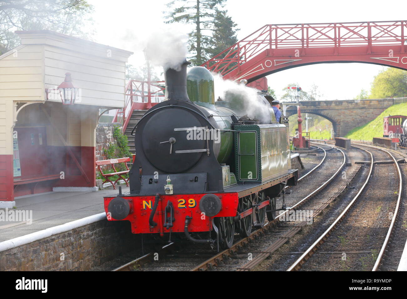 Lambton Tank No29 Steam Train LH & JC on the North Yorkshire Moors ...