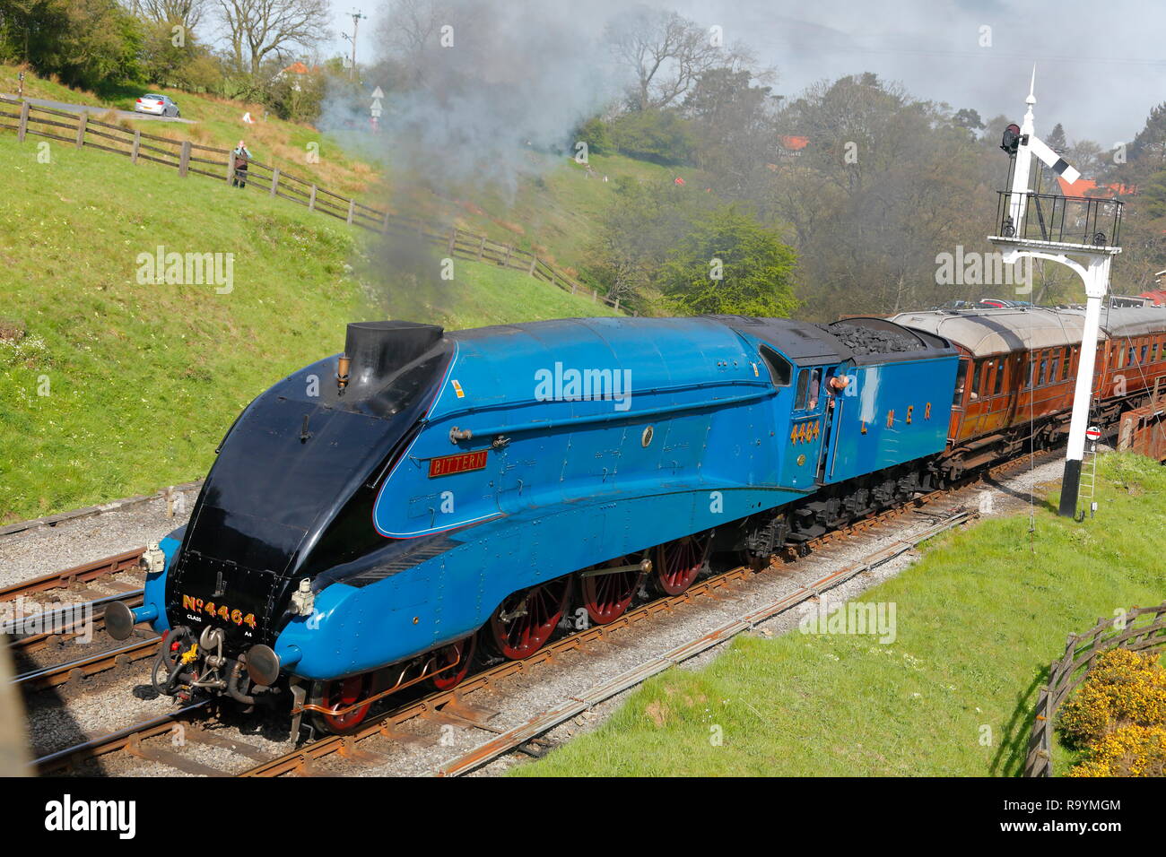 The Bittern Steam Locomotive 4464 on the North Yorkshire Moors Railway ...