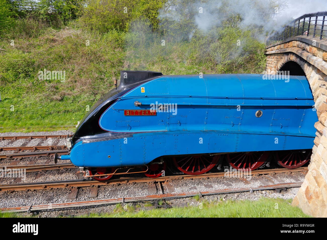 The Bittern Steam Locomotive 4464 exiting a tunnel on the North ...