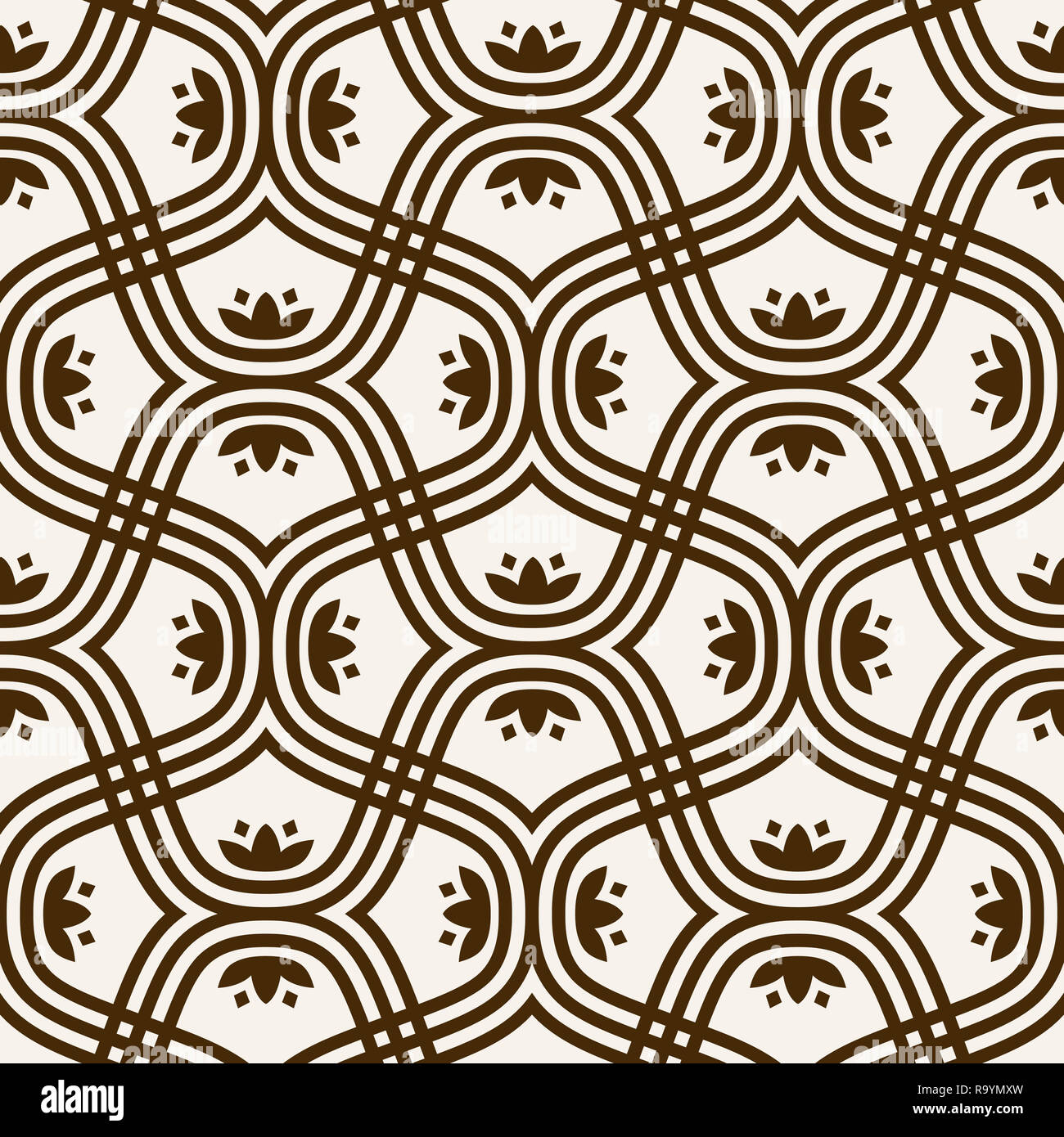 Geometric abstract seamless pattern. Linear motif background ...