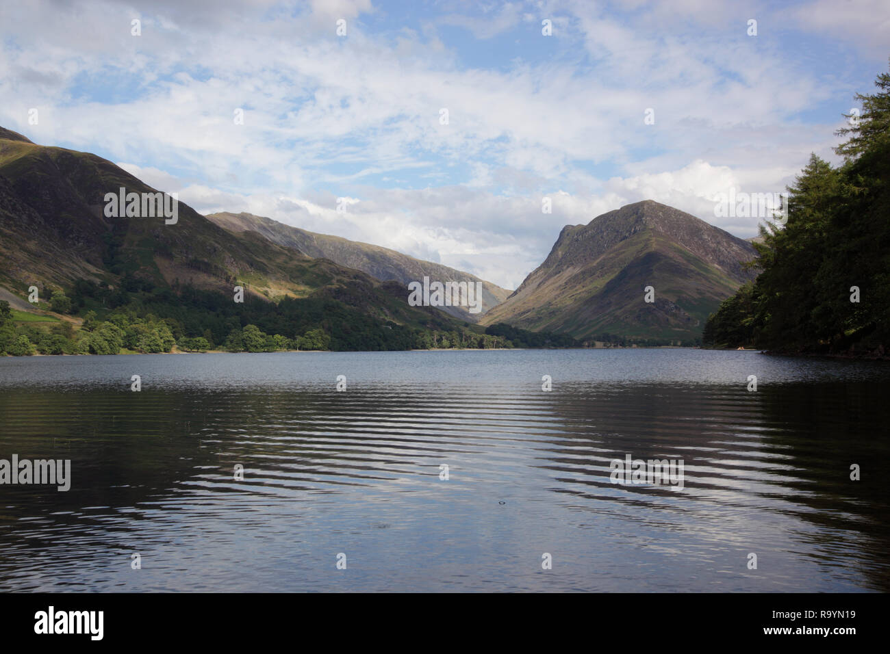 Buttermere Cumbria, vie towards Gatesgarth Stock Photo - Alamy