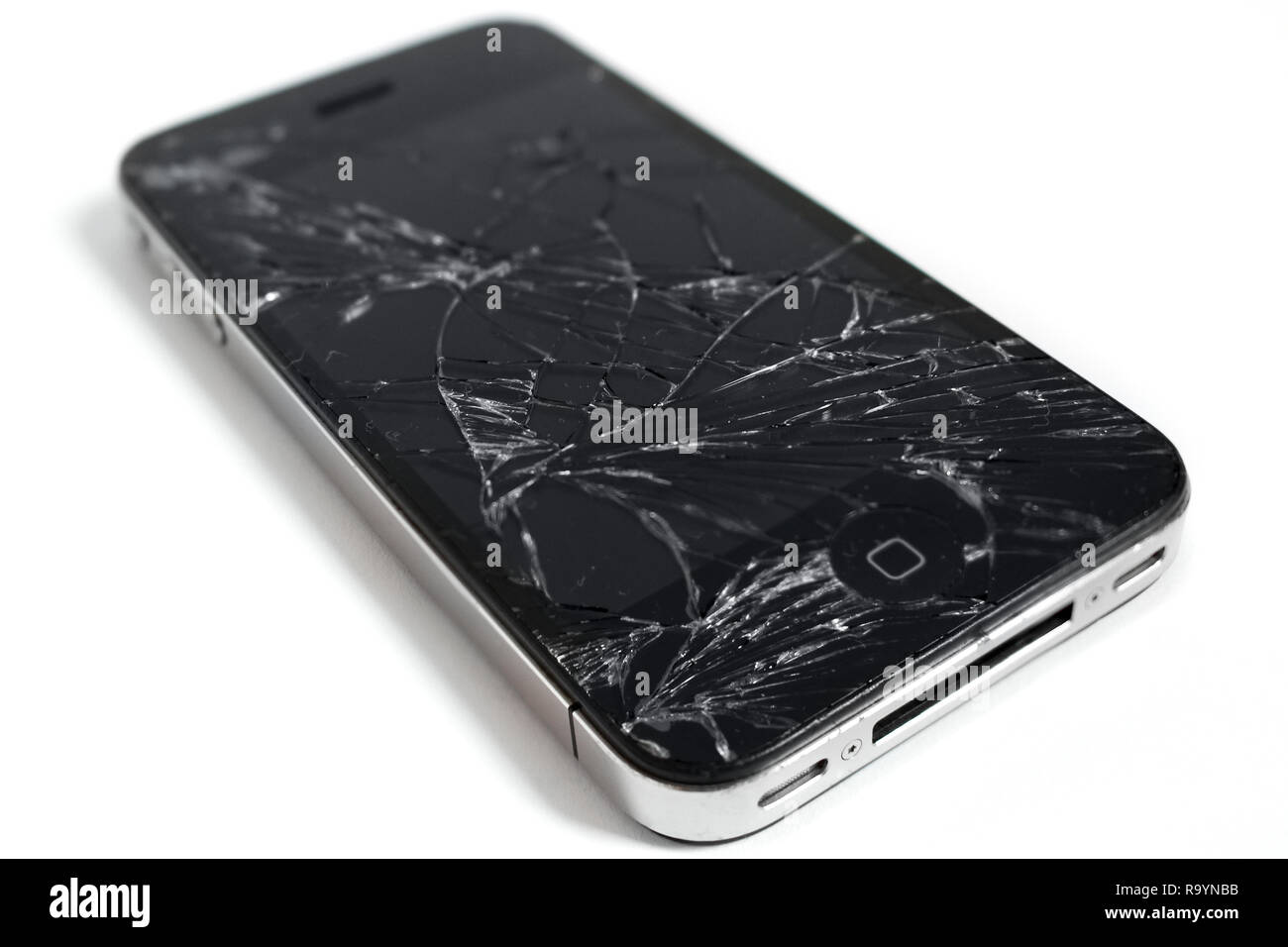 Broken White Iphone 4 Screen