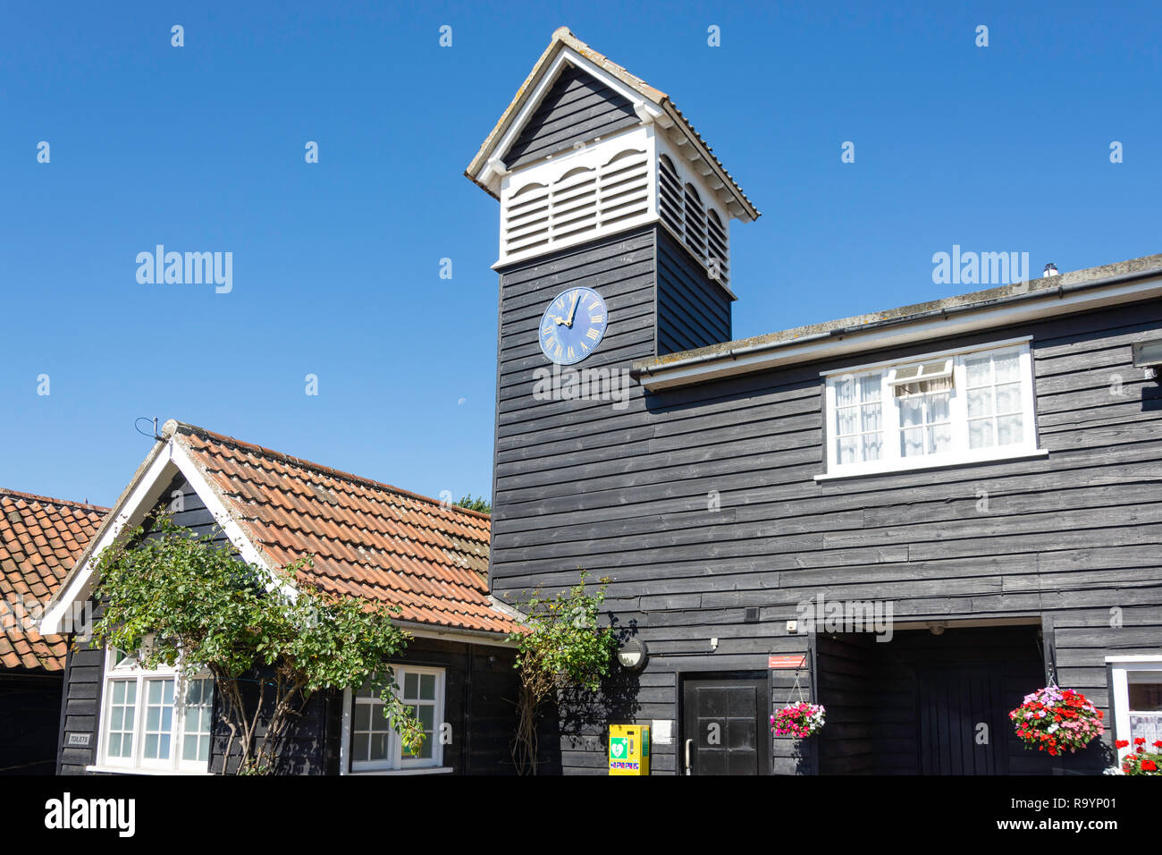 The clocktower at The Meare boating lake, The Meare, Thorpeness ...